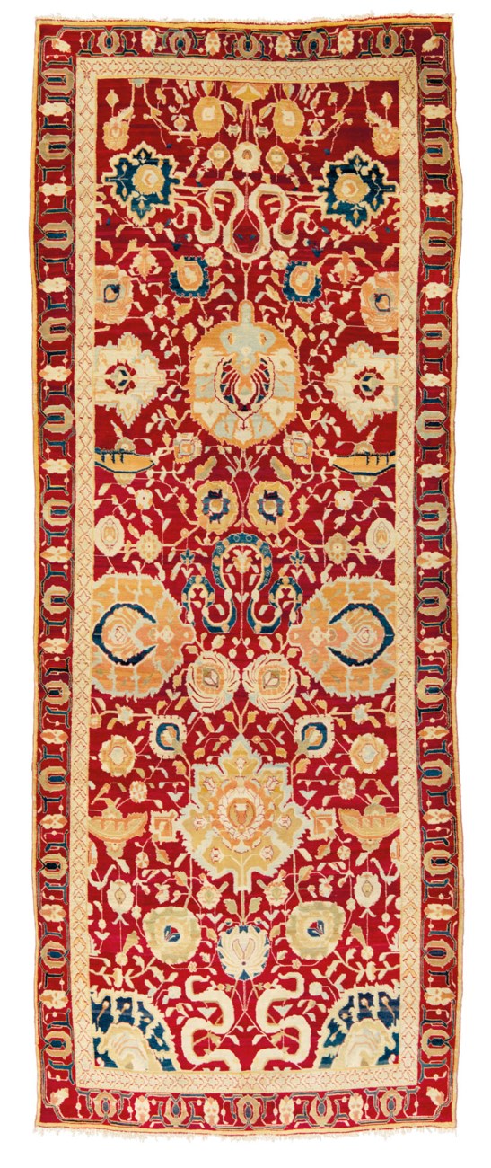 AN UNUSUAL AGRA GALLERY CARPET, NORTH INDIA, MID-19TH CENTURY | Christie's