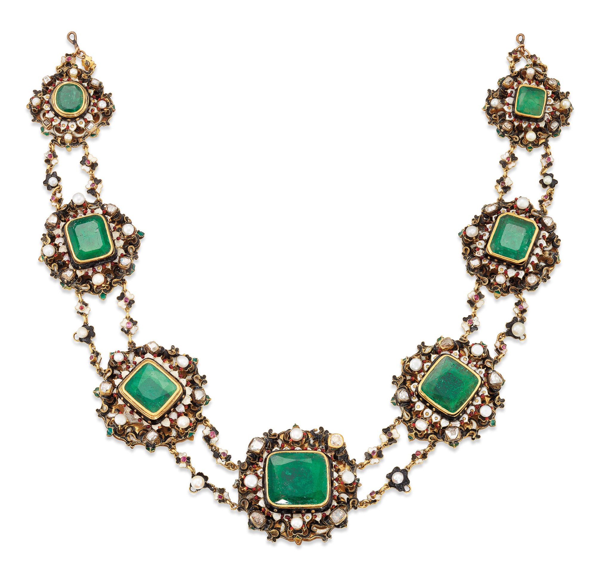 NEO-RENAISSANCE EMERALD AND GEM-SET NECKLACE | Christie's