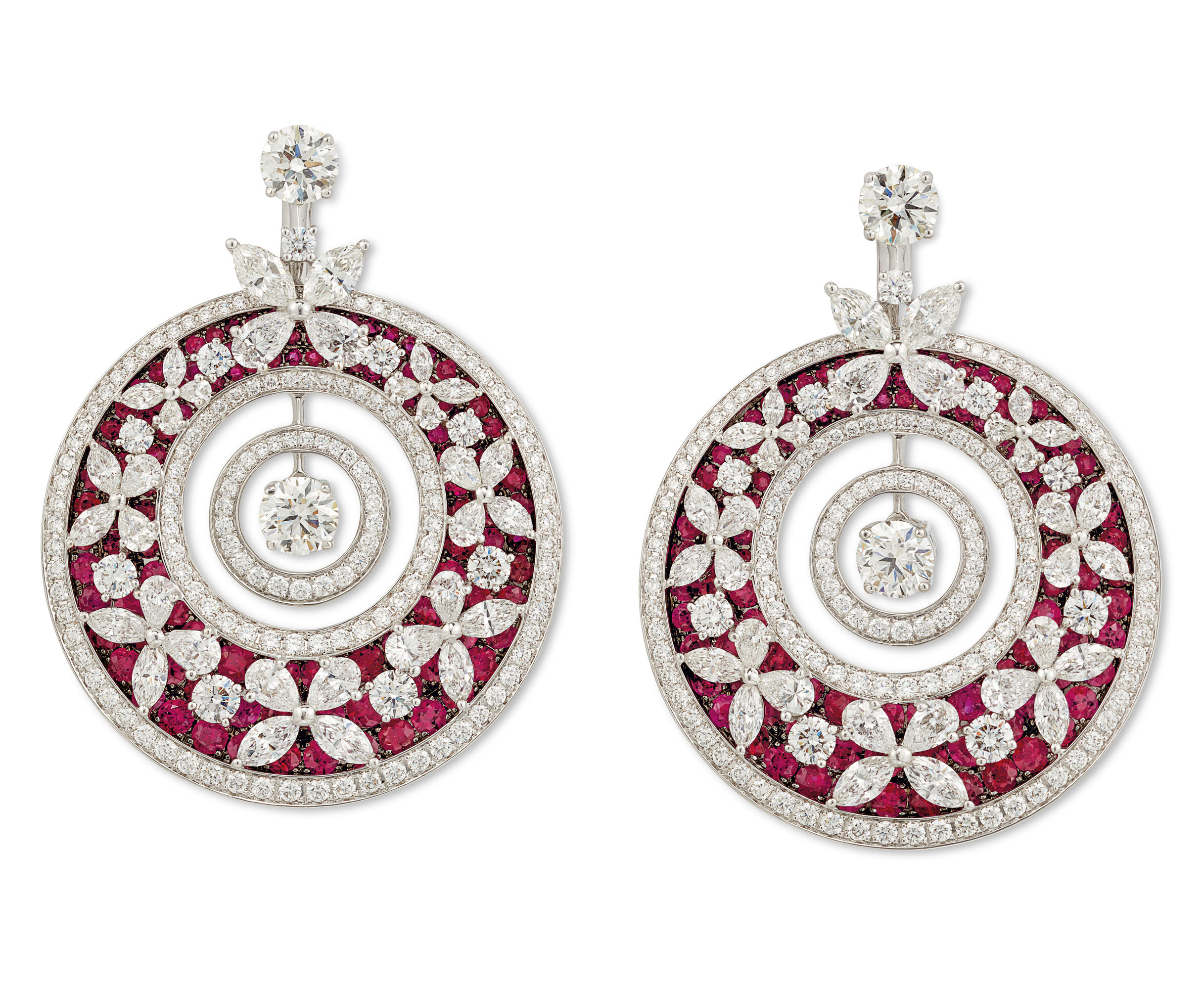NO RESERVE - GOLD, RUBY AND DIAMOND EARRINGS, GRAFF, | Christie’s