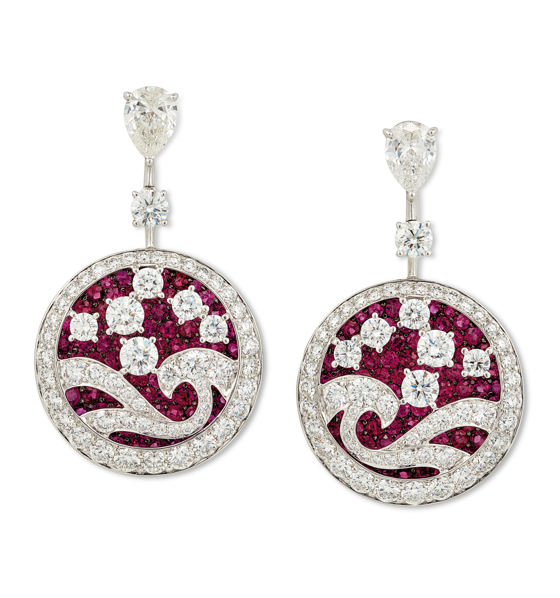 NO RESERVE - GOLD, RUBY AND DIAMOND EARRINGS, GRAFF, | Christie’s