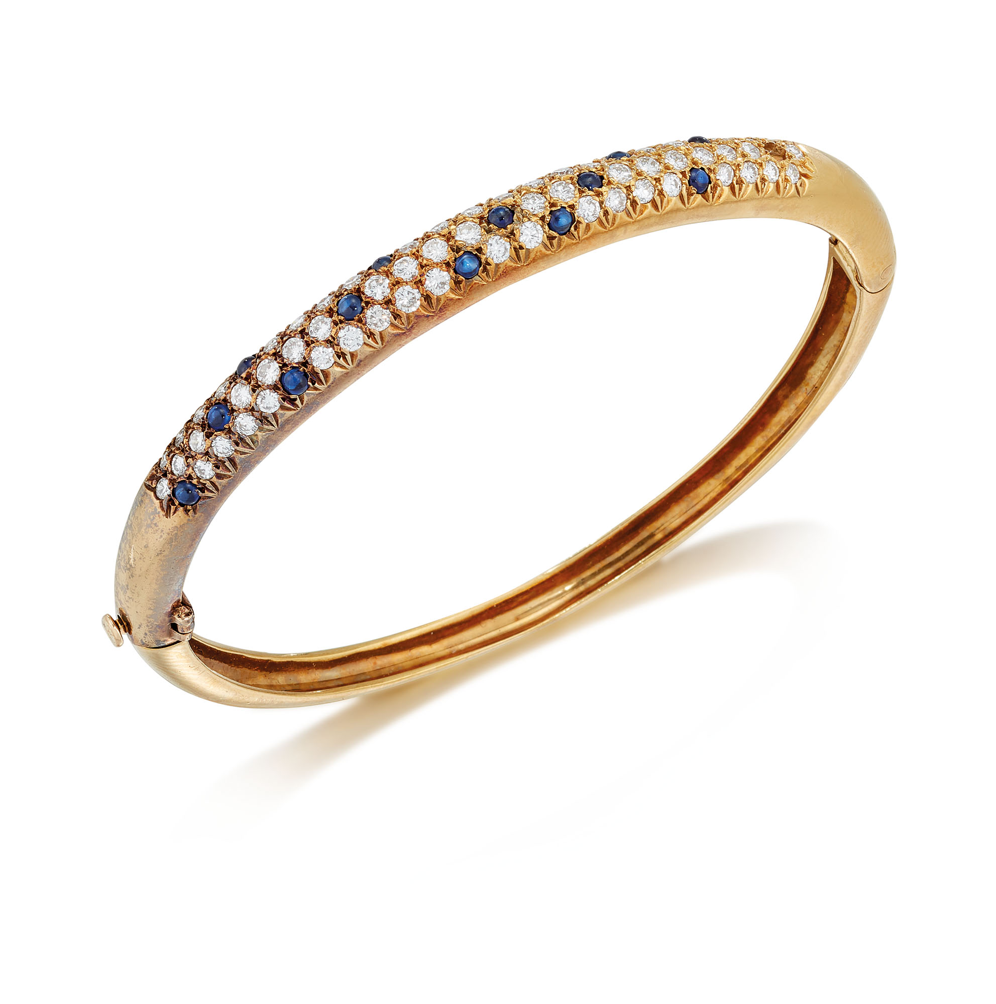 SAPPHIRE AND DIAMOND BANGLE, VAN CLEEF & ARPELS, | Christie’s