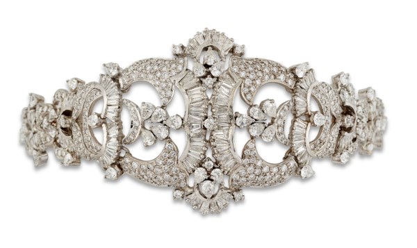 DIAMOND TIARA AND BRACELET SET, | Christie’s