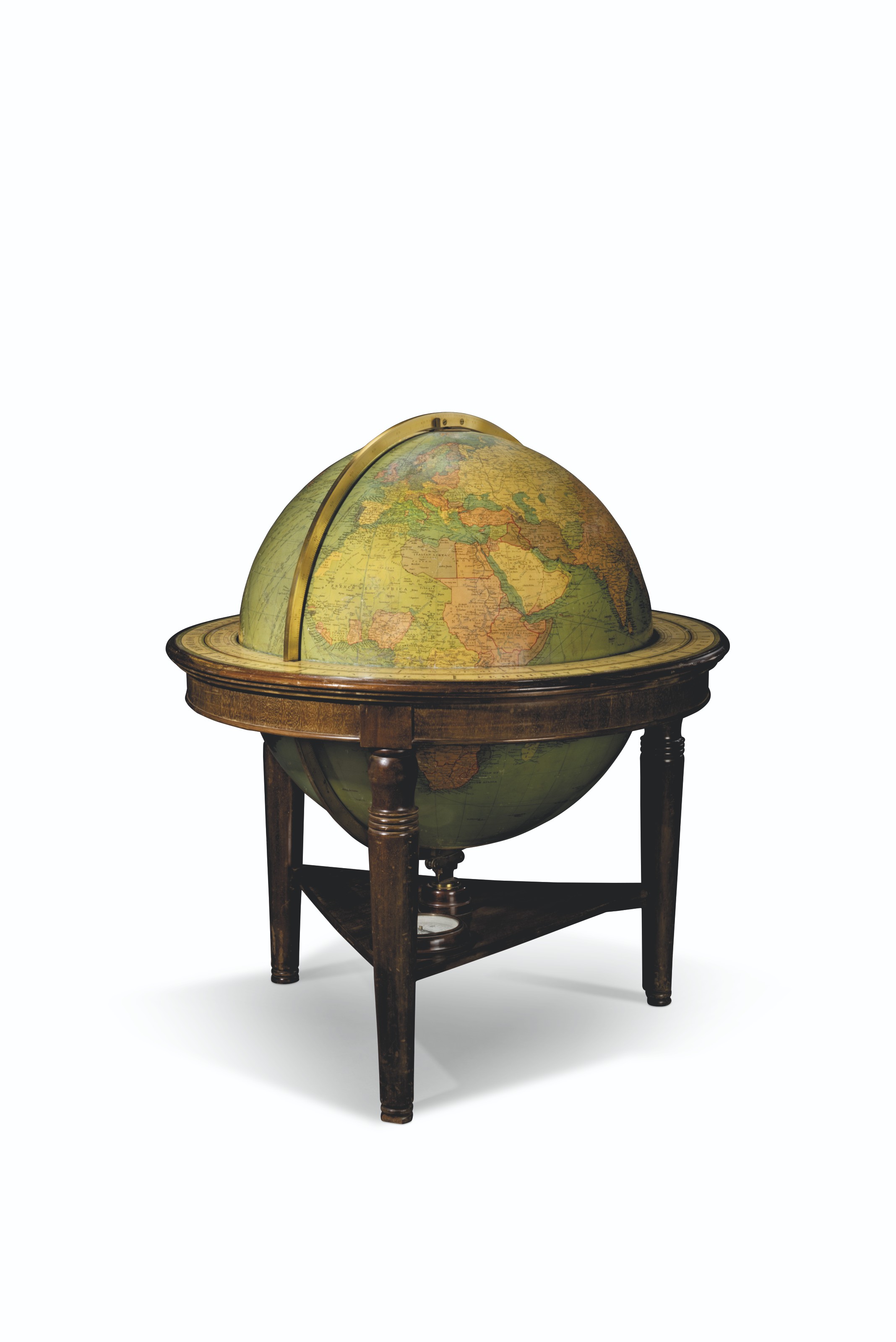 A LARGE ENGLISH 30-INCH LIBRARY GLOBE, GEORGE PHILIP & SON, LONDON ...