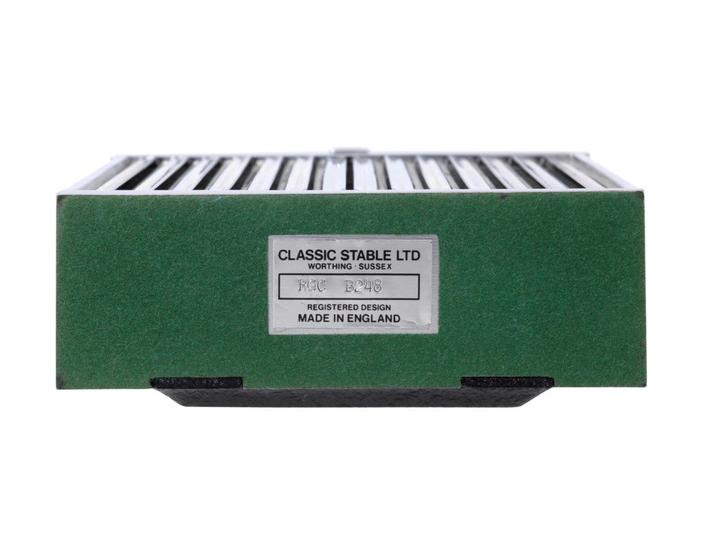 A GROUP OF NINE CHROMIUM-PLATED NOVELTY FLASKS, MOST BY RUDDSPEED ...