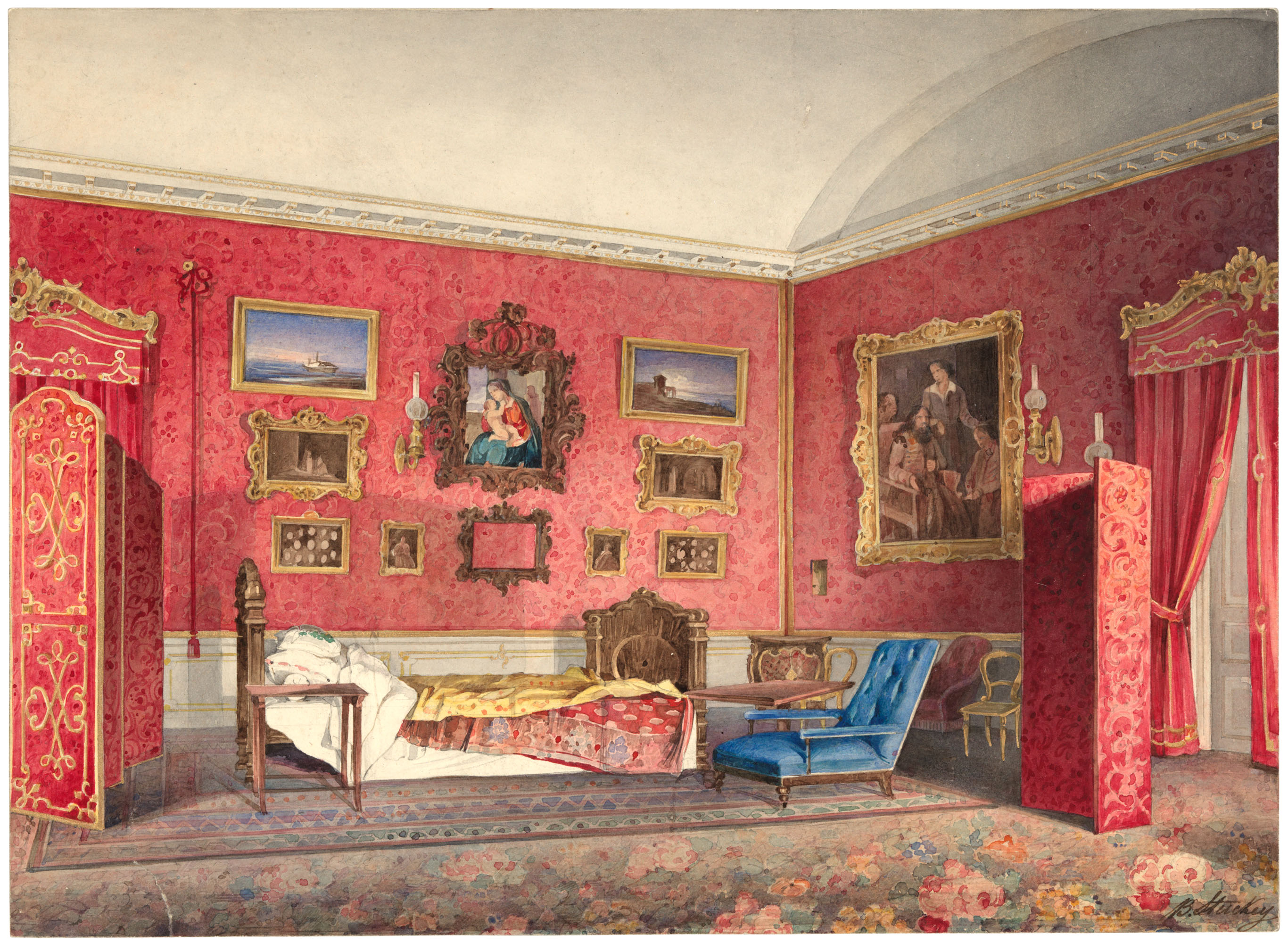 BENJAMIN YEGOROVICH STUCKEY (1823-1898), A bedroom in a palace | Christie’s