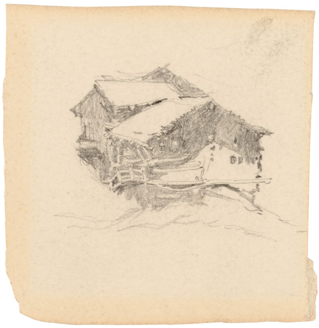 JOHN RUSKIN, H.R.W.S. (LONDON 1819-1900), Nine studies for 'The ...