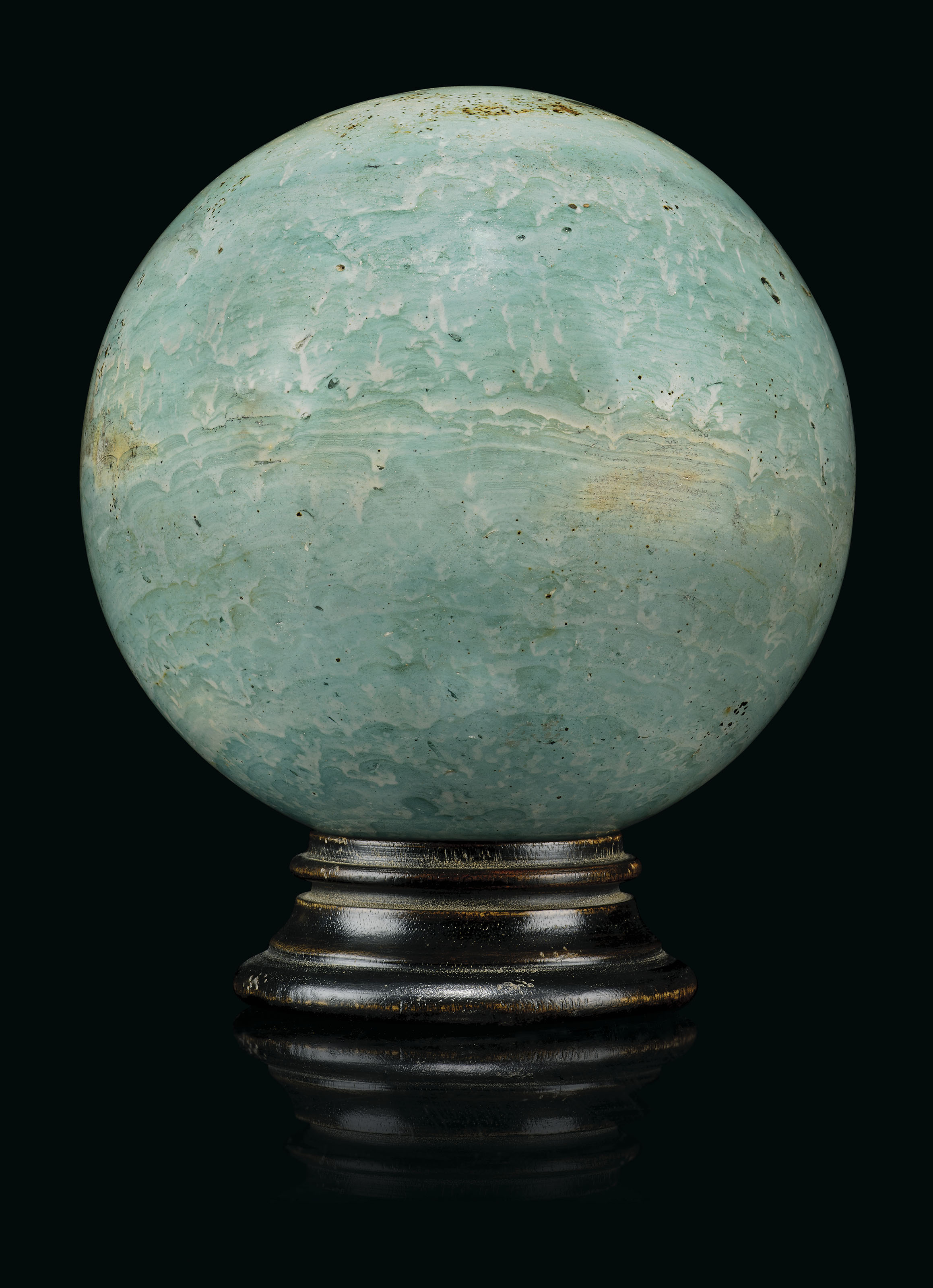 A PALE BLUE CALCITE SPHERE, MADAGASCAR | Christie’s