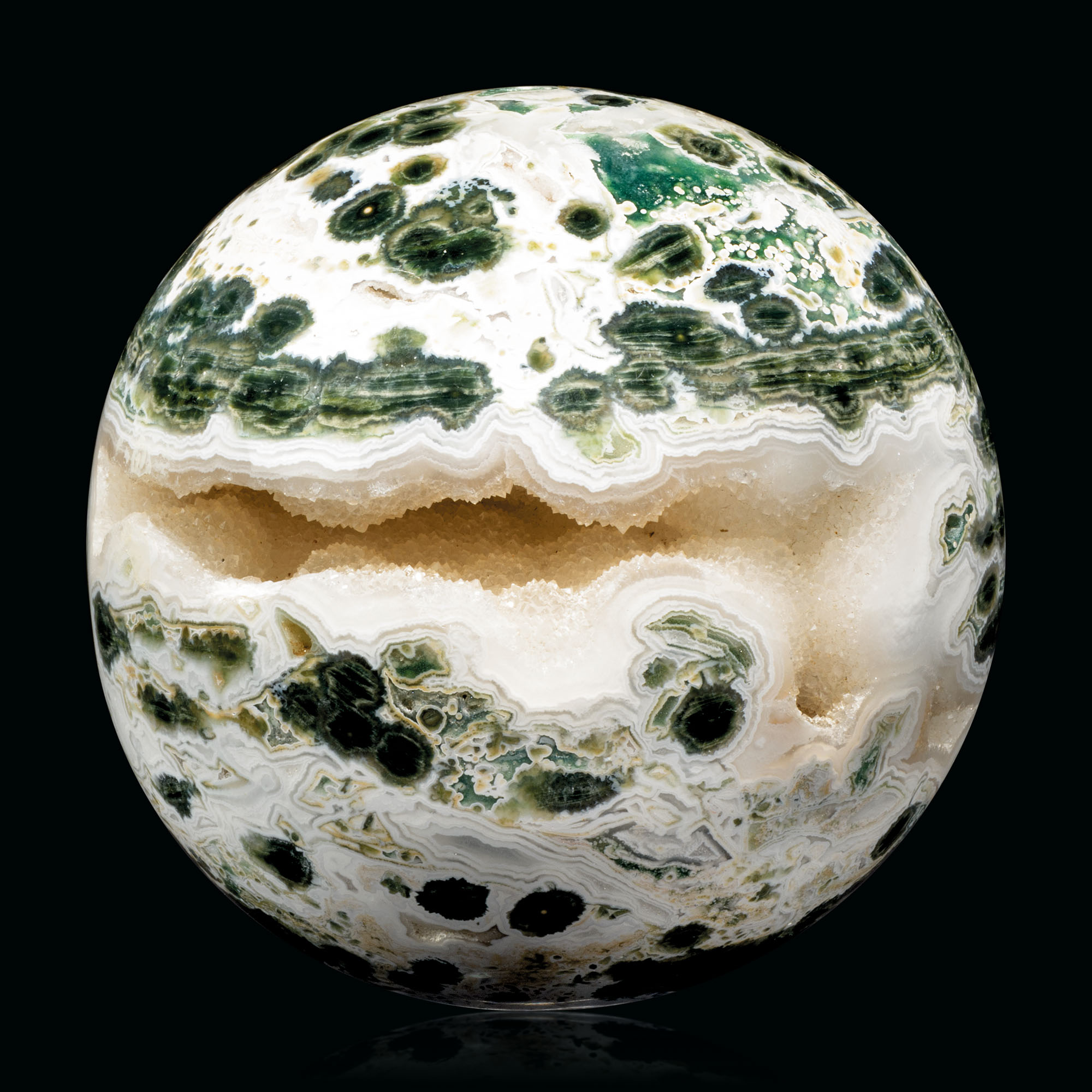 A RARE JASPER SPHERE WITH QUARTZ INCLUSIONS, MADAGASCAR | Christie’s
