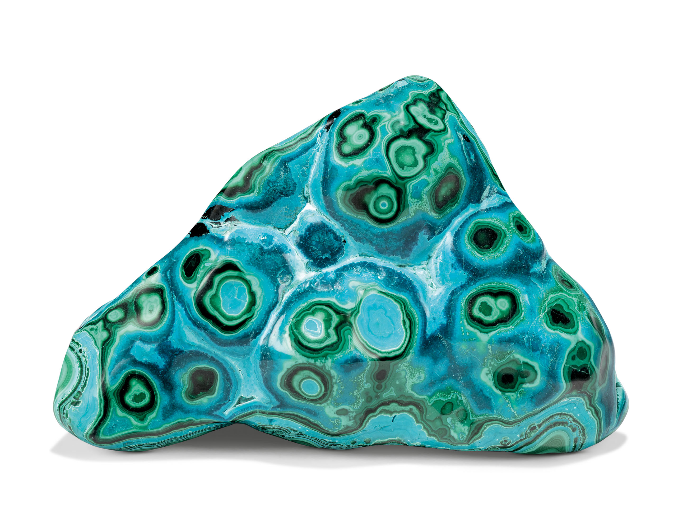 A SPECIMEN OF MALACHITE WITH CHRYSOCOLLA, CONGO | Christie’s