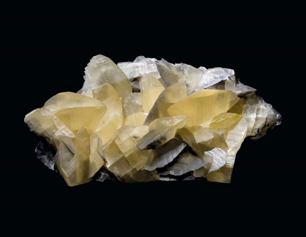 A CLUSTER OF LARGE YELLOW CALCITE CRYSTALS, CHINA | Christie’s
