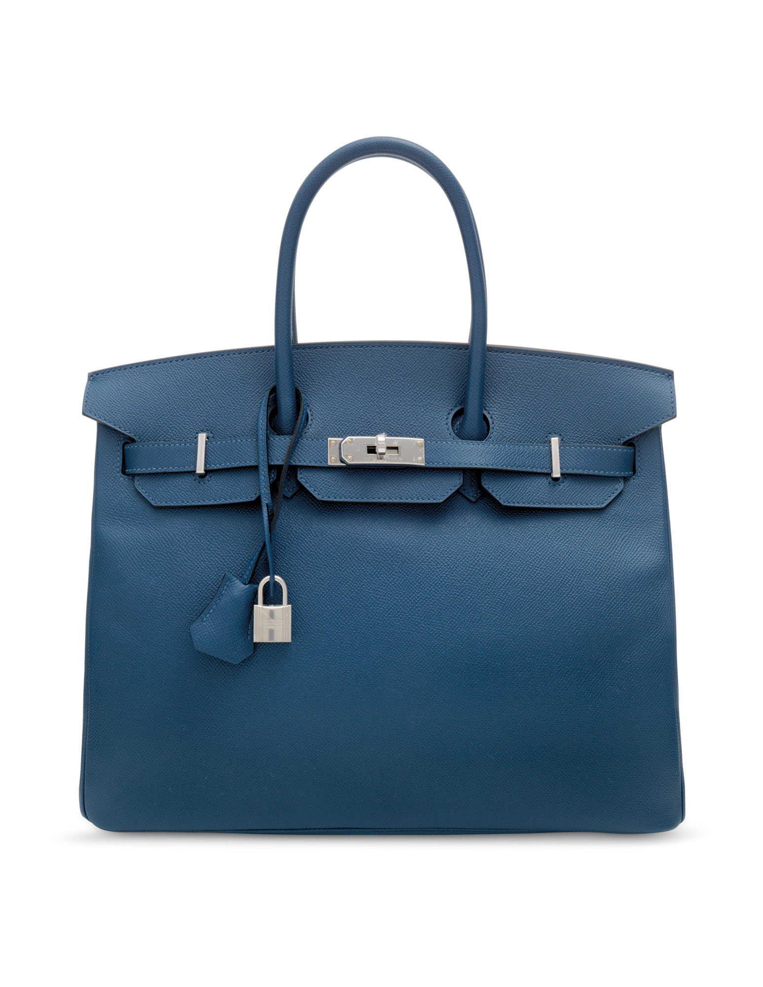 A DEEP BLUE EPSOM LEATHER BIRKIN 35 WITH PALLADIUM HARDWARE, HERMÈS ...