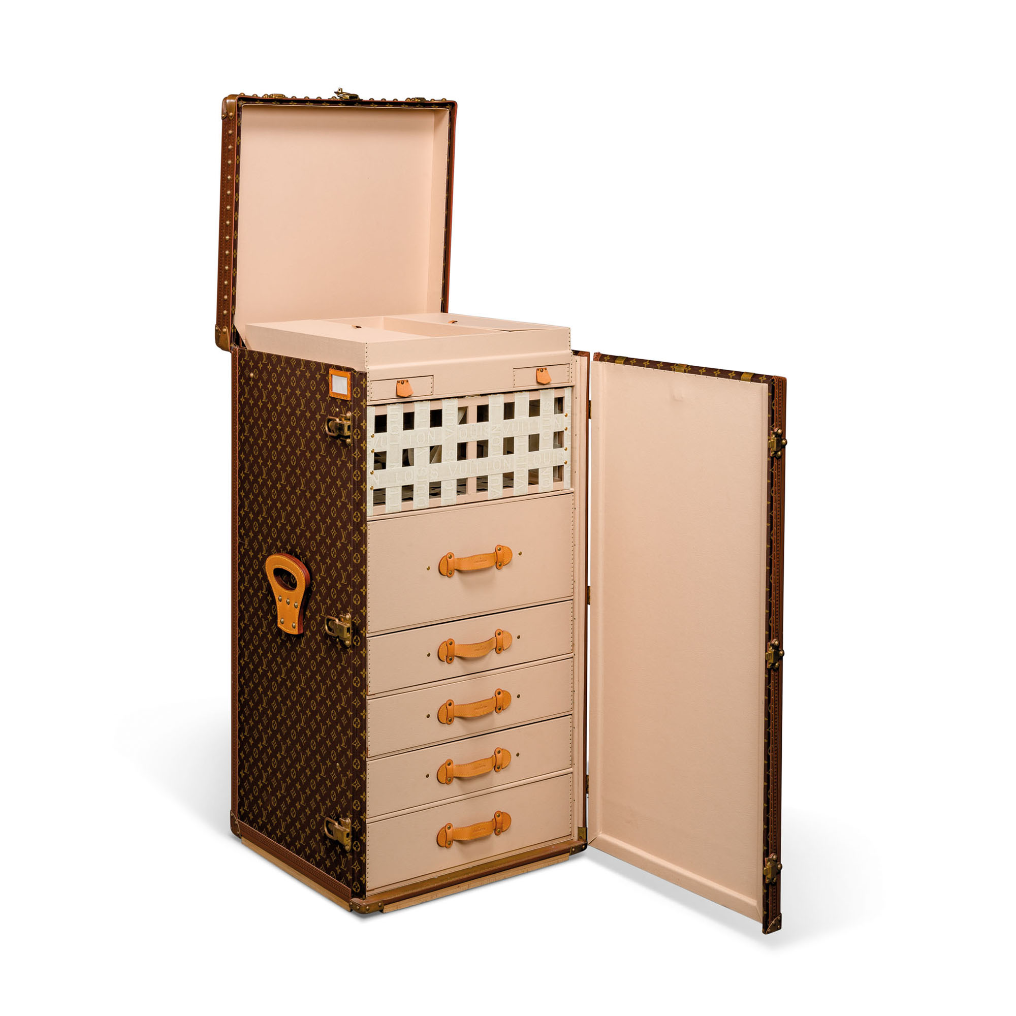 A CLASSIC MONOGRAM STANDING WARDROBE TRUNK, LOUIS VUITTON, 1990S ...