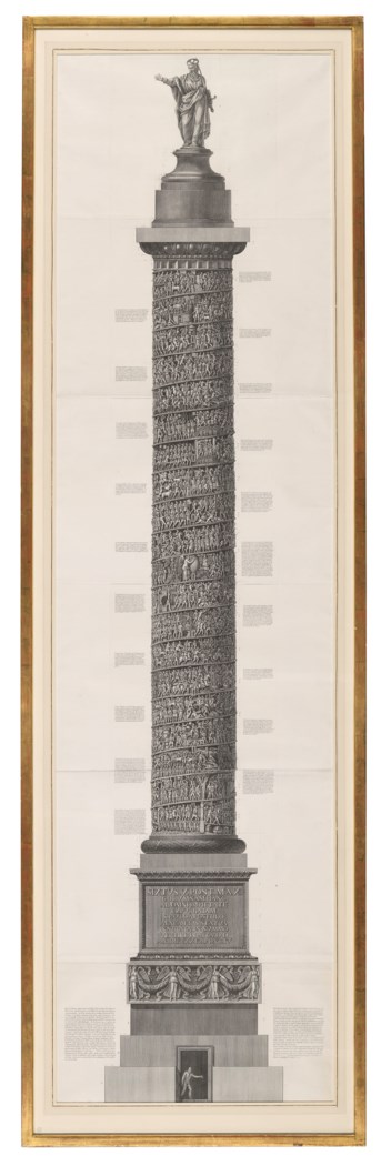 PIRANESI, Giovanni Battista (1720-1778). [Two large engraved plates of ...