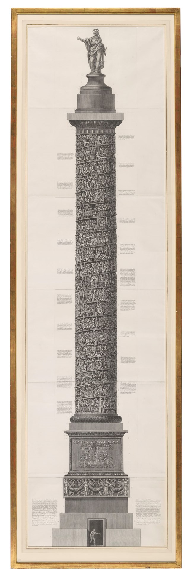 PIRANESI, Giovanni Battista (1720-1778). [Two large engraved plates of ...