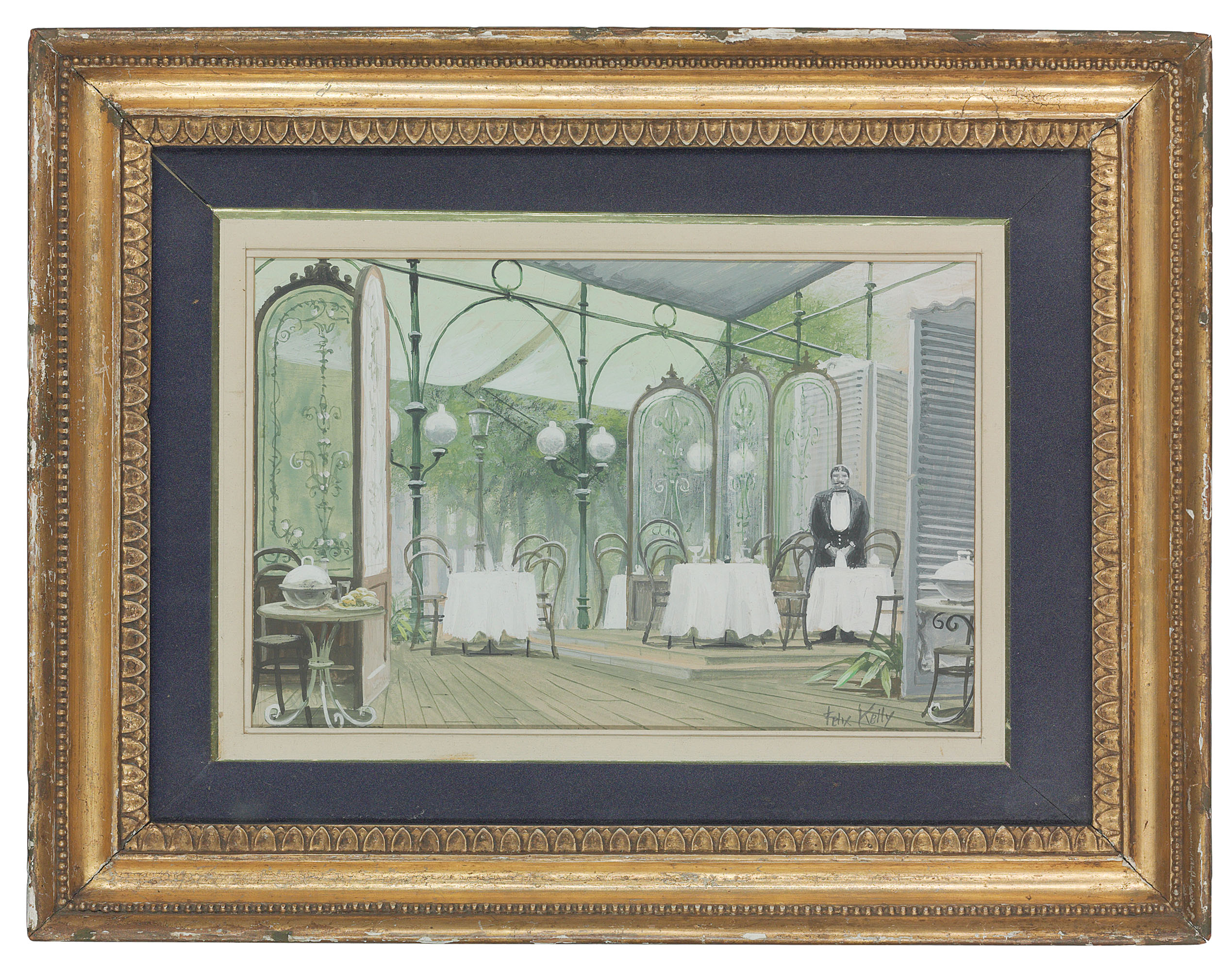 Felix Kelly (1916-1994), Set design for The Duel of Angels, Act II, The ...