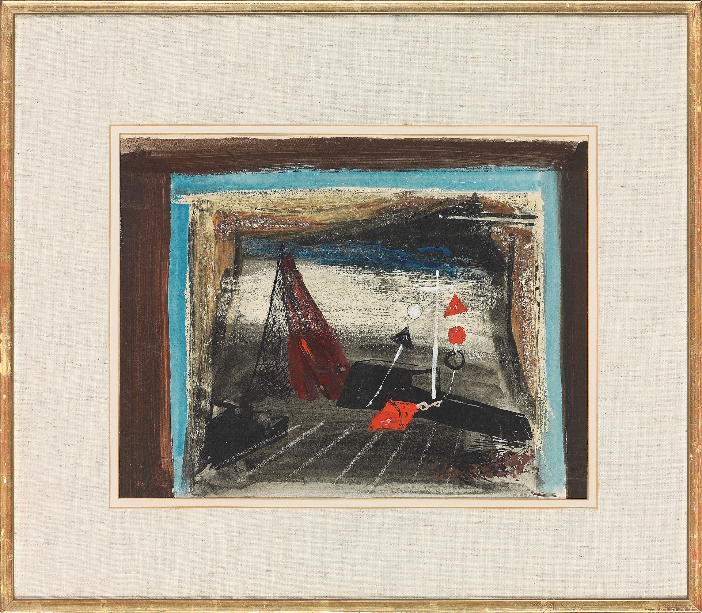 John Piper, C.H. (1903-1992), Set design for Sea Change, Sadler's Wells ...