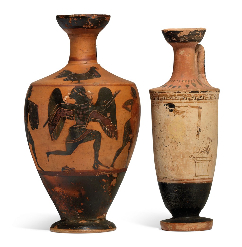 TWO ATTIC LEKYTHOI, CIRCA 6TH CENTURY B.C. | Christie’s
