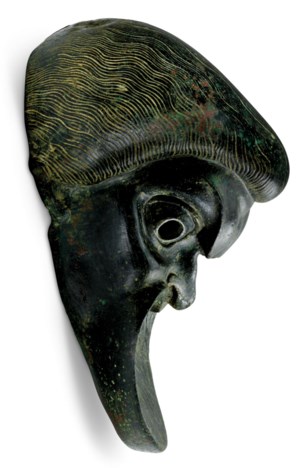 A ROMAN BRONZE MASK OF A COMIC ACTOR, CIRCA 1ST CENTURY A.D. | Christie's