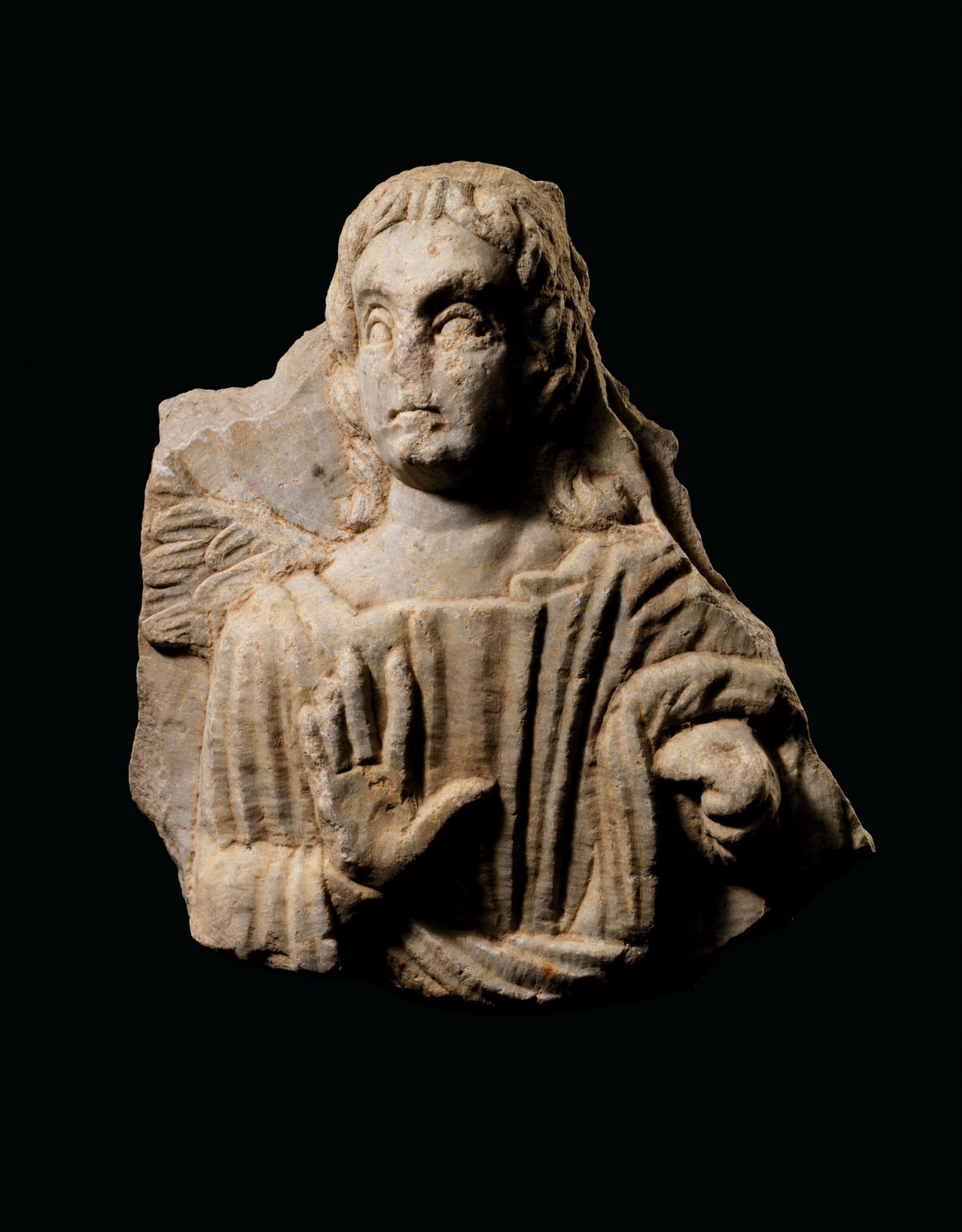 AN EARLY BYZANTINE MARBLE RELIEF FRAGMENT, CIRCA 4TH-5TH CENTURY A.D ...