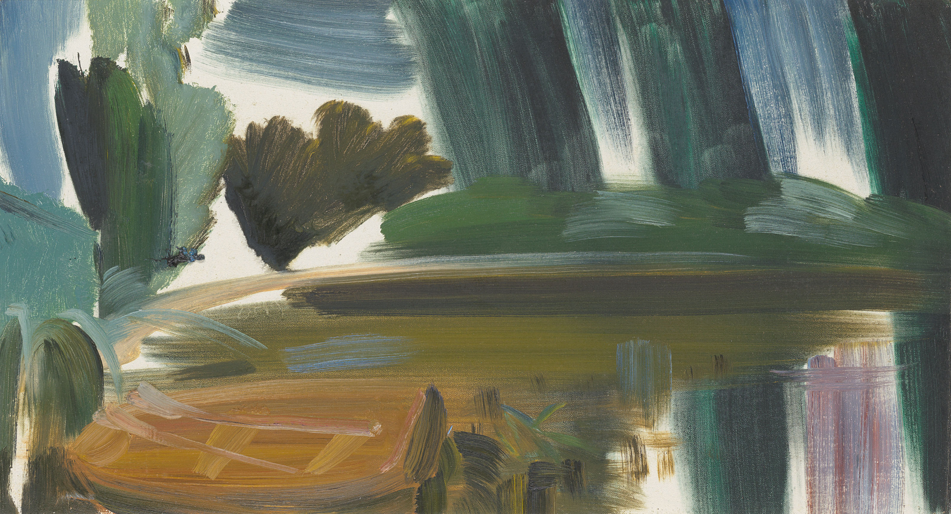 IVON HITCHENS (1893-1979), Dark Waters and a Boat | Christie’s
