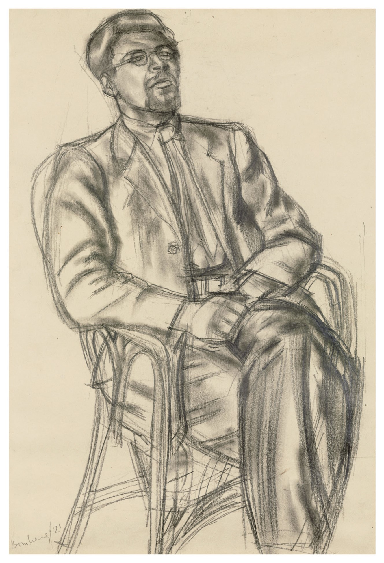 David Bomberg (1890-1957), Portrait of a Man | Christie's