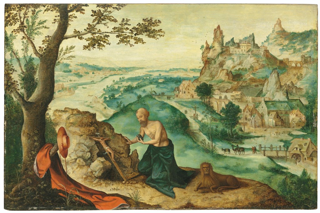 FOLOWER OF LUCAS GASSEL, Saint Jerome in a landscape | Christie’s