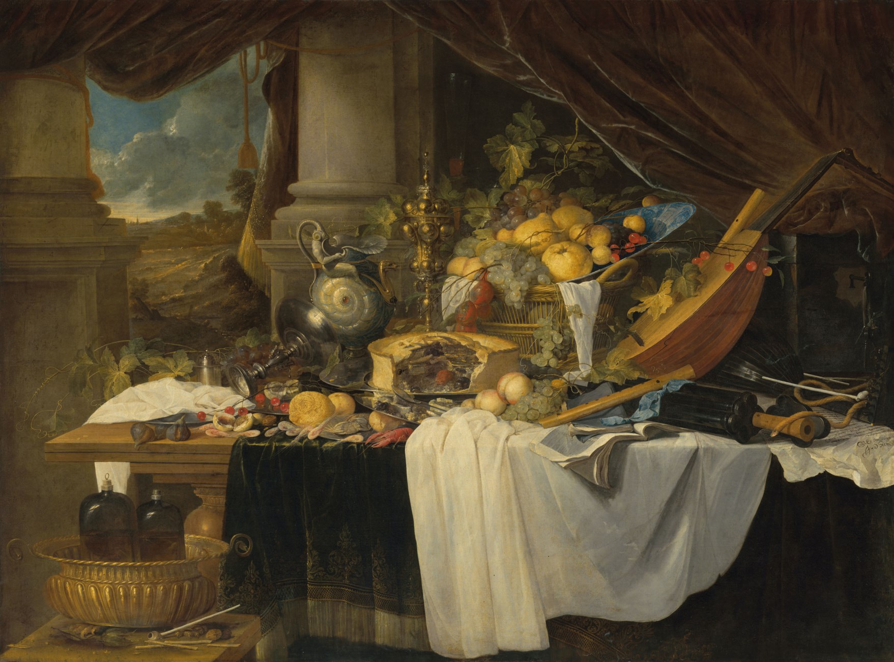 Jan Davidsz. de Heem(Utrecht 1606-1684 Antwerp), A banquet still life ...
