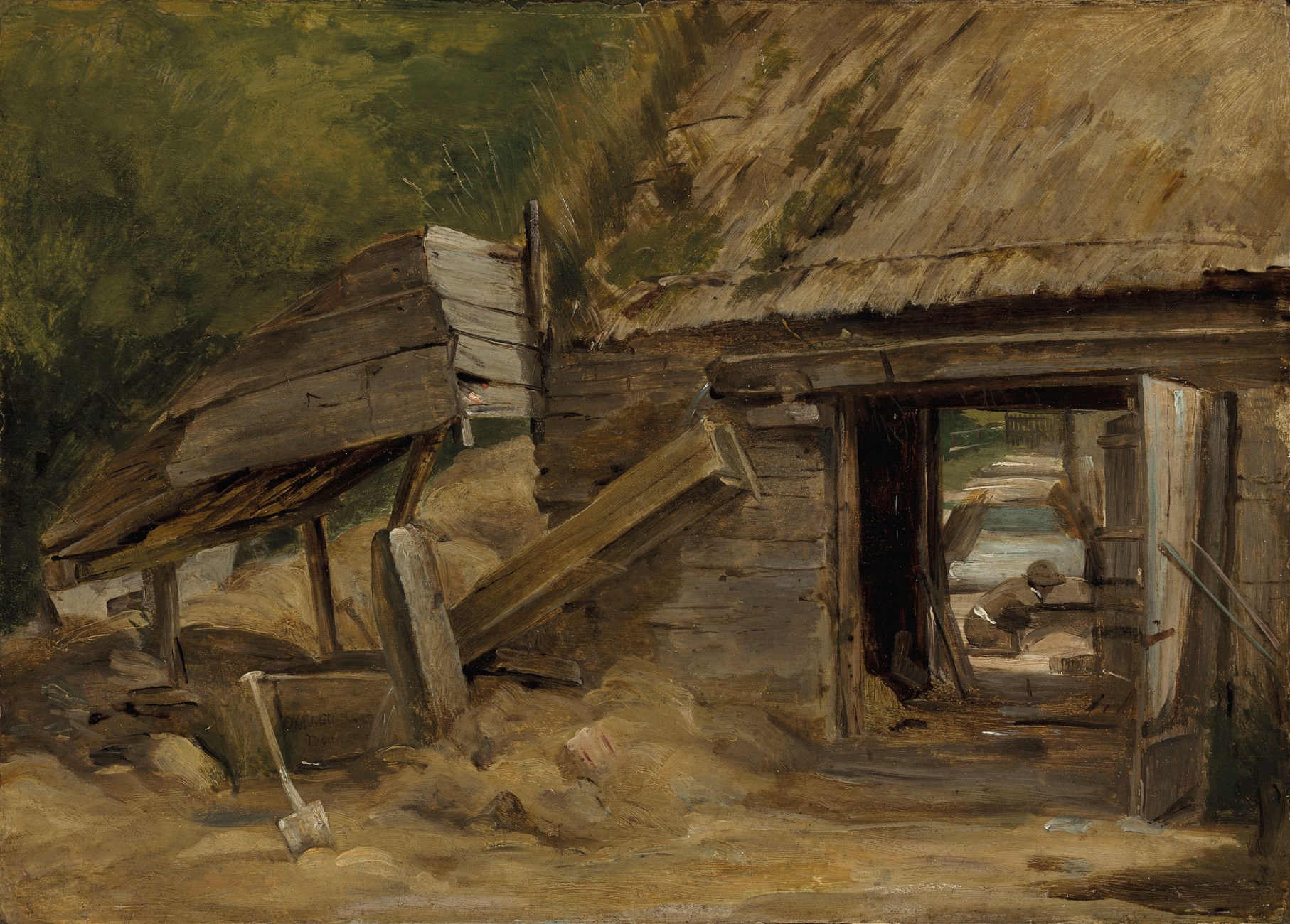 John Constable(East Bergholt 1776-1837 London), The Old Mill Shed ...