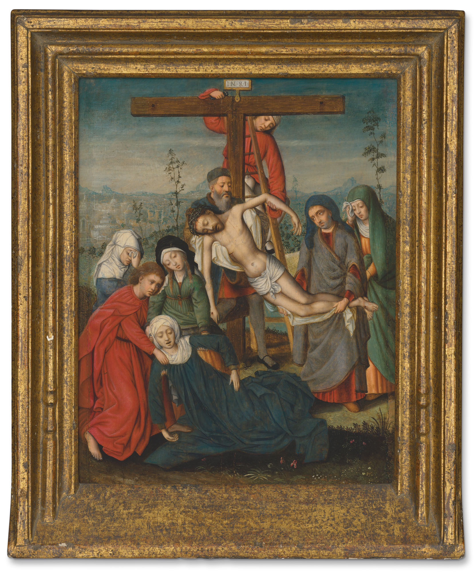 MARCELLUS COFFERMANS (HELMOND 1524-1581 ANTWERP), The Descent from the ...