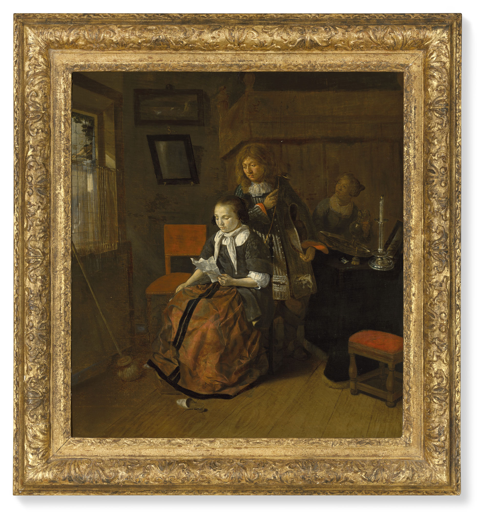 CIRCLE OF GERARD TER BORCH (ZWOLLE 1617-1681 DEVENTER), An interior ...