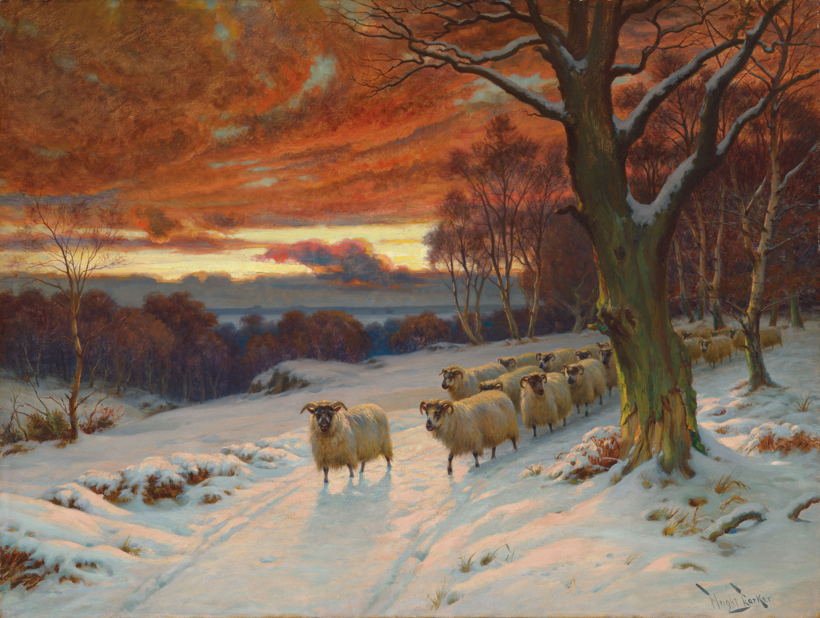 WRIGHT BARKER (BRITISH, 1864-1941), A winter evening | Christie’s
