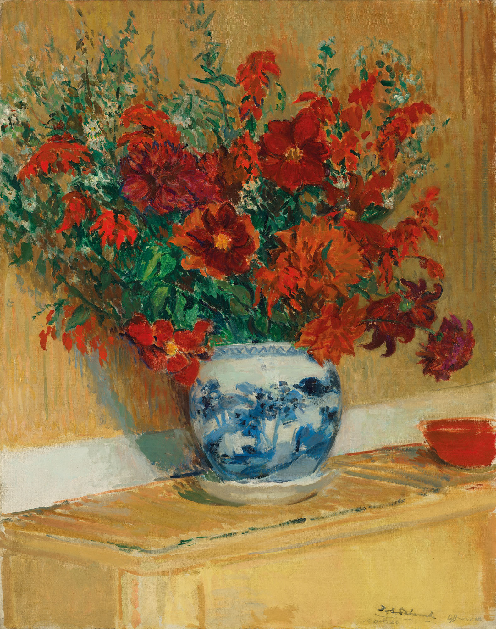 JACQUES-ÉMILE BLANCHE (FRENCH, 1861-1942), Bouquet de fleurs au vase ...