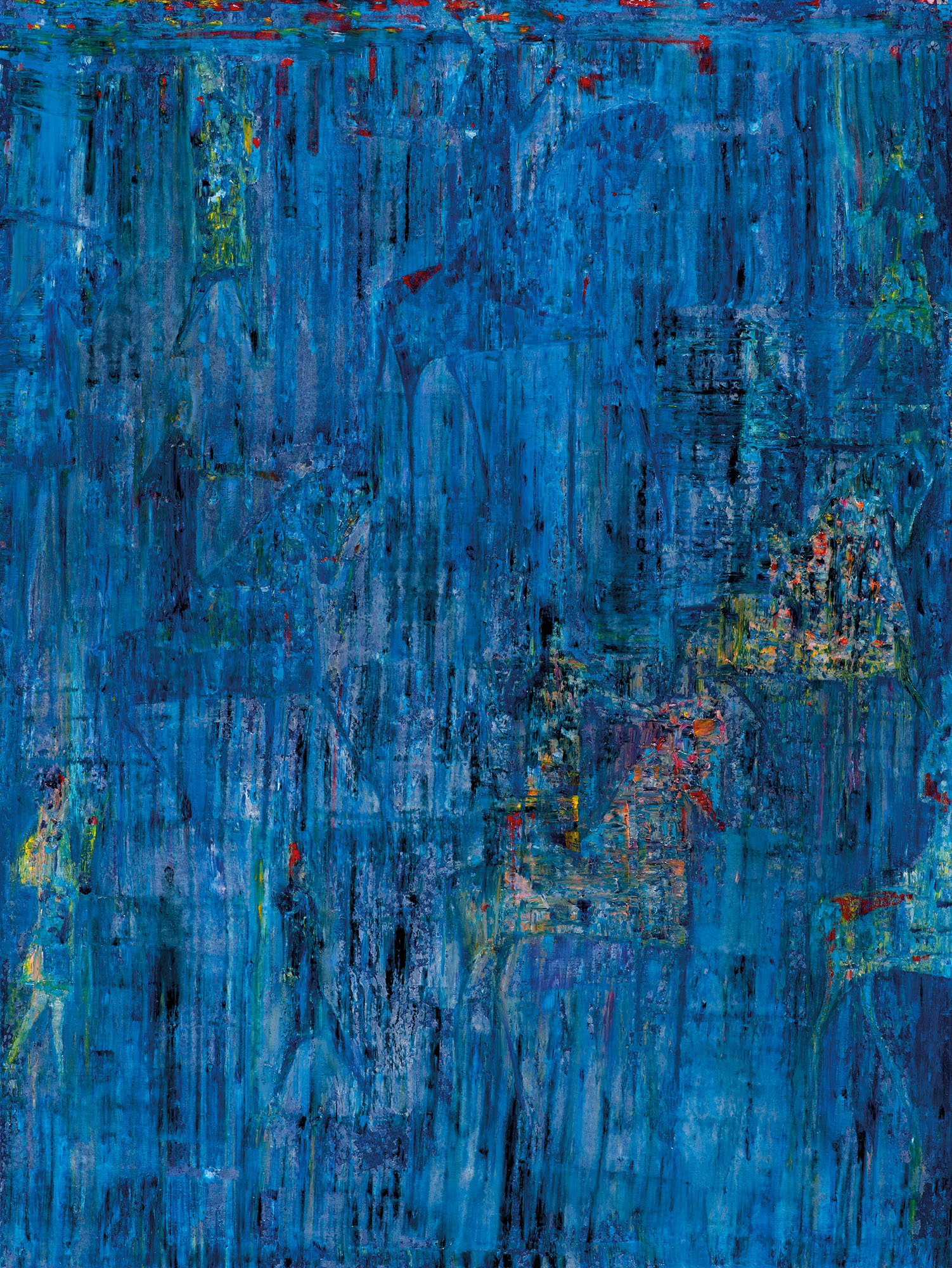 Reza Derakshani (Iranian, b. 1952), Blue Rain Hunt | Christie’s