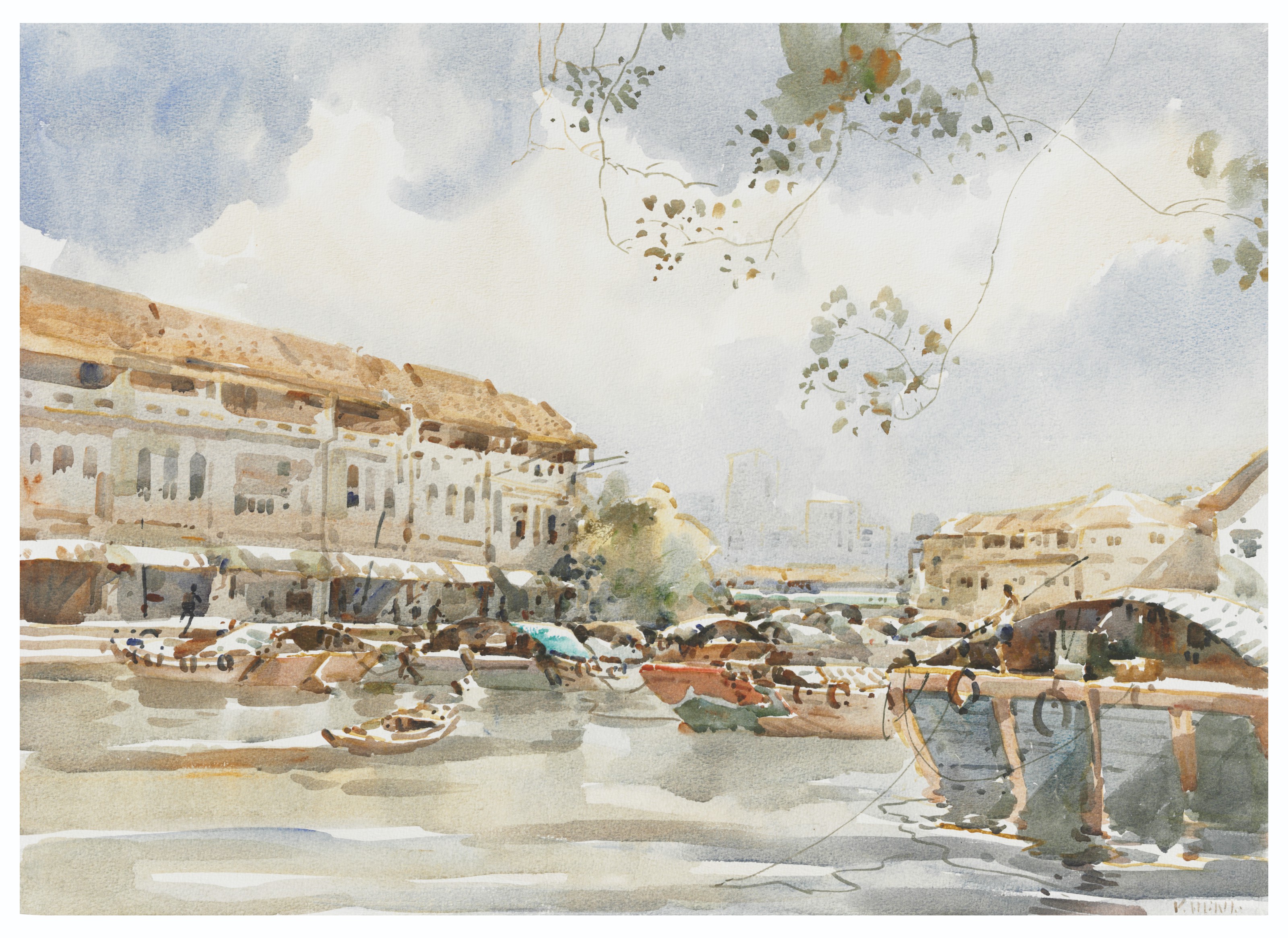Ong Kim Seng (b.1945), Singapore River | Christie’s