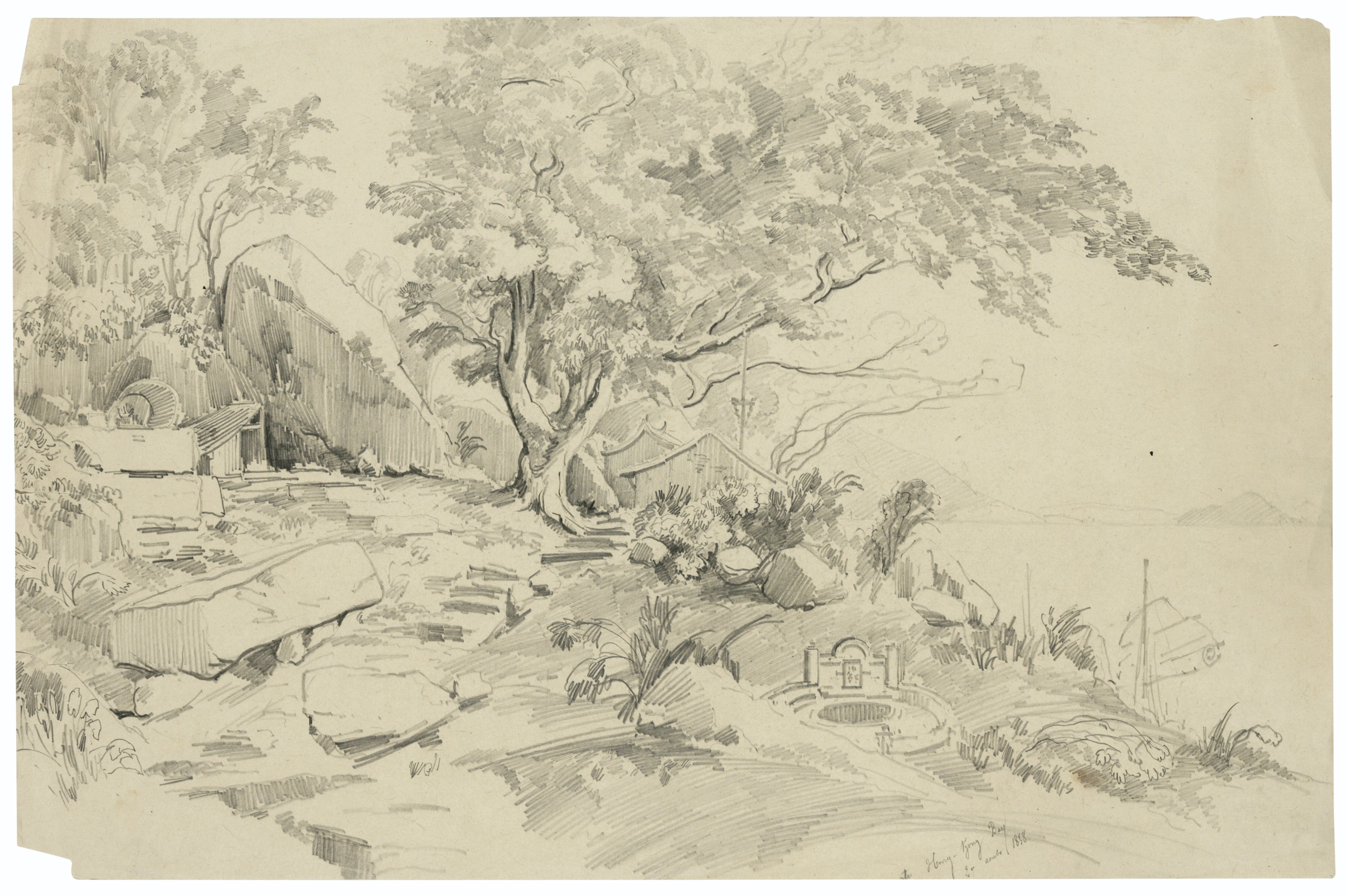 Auguste Borget (1809-1877), Hong Kong Bay | Christie’s