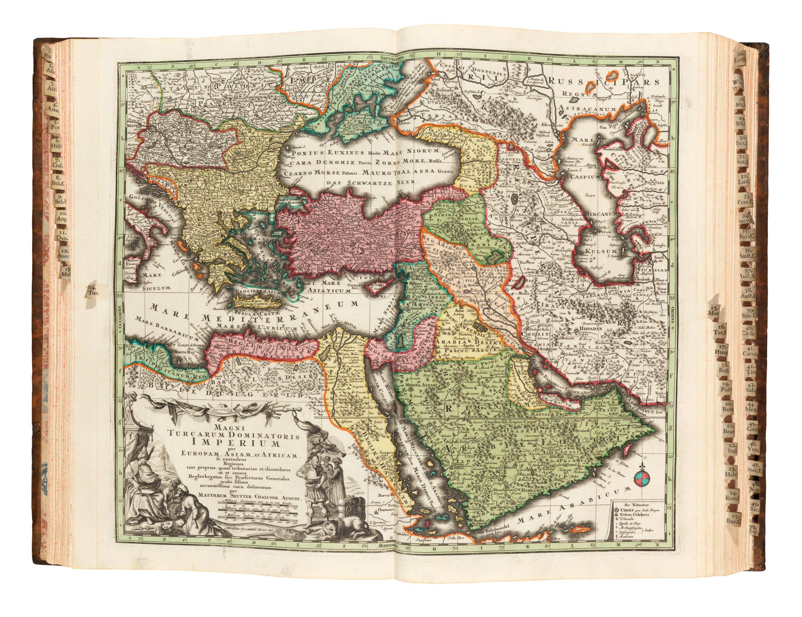 Georg Matthäus Seutter (1678-1757), Atlas Novus Indicibus Instructus ...
