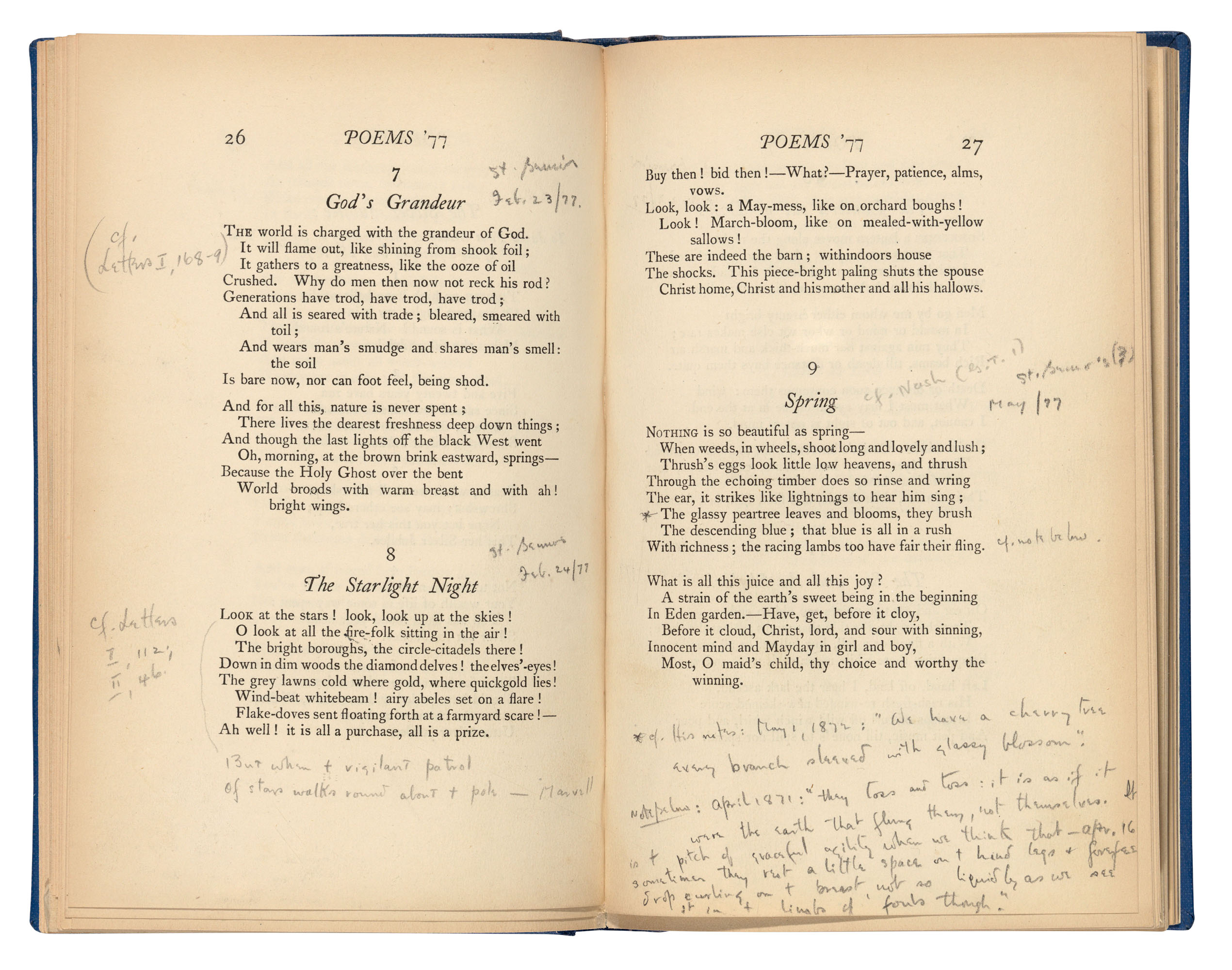 Gerard Manley Hopkins (1844-1889), Poems. [1918] | Christie’s