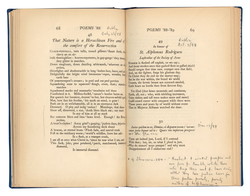 Gerard Manley Hopkins (1844-1889), Poems. [1918] | Christie’s