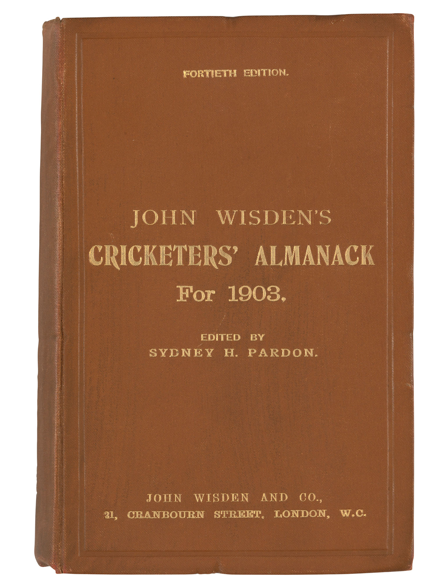 Wisden, Cricketers' Almanack for 1903 | Christie’s