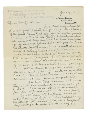 Isaac Rosenberg (1890-1918), Night and Day. [1912] | Christie's