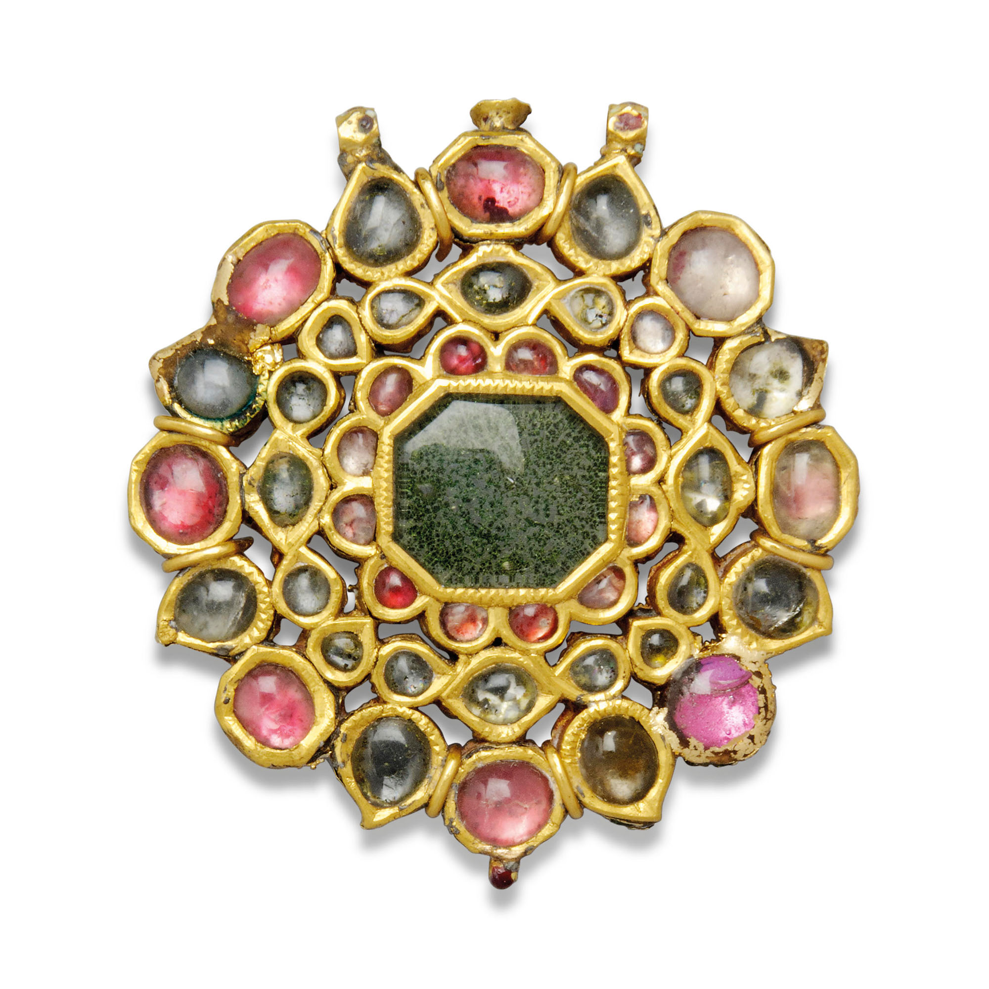 AN INSET GOLD BROOCH, NORTH INDIA, 19TH CENTURY | Christie’s