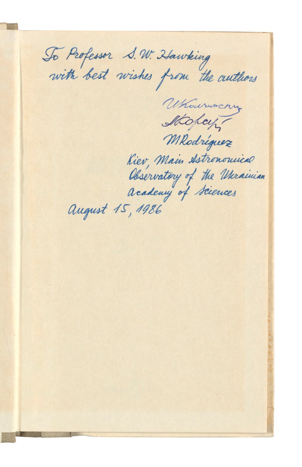 Cold War Entropy – presentation copies of Soviet astrophysics, Stephen ...