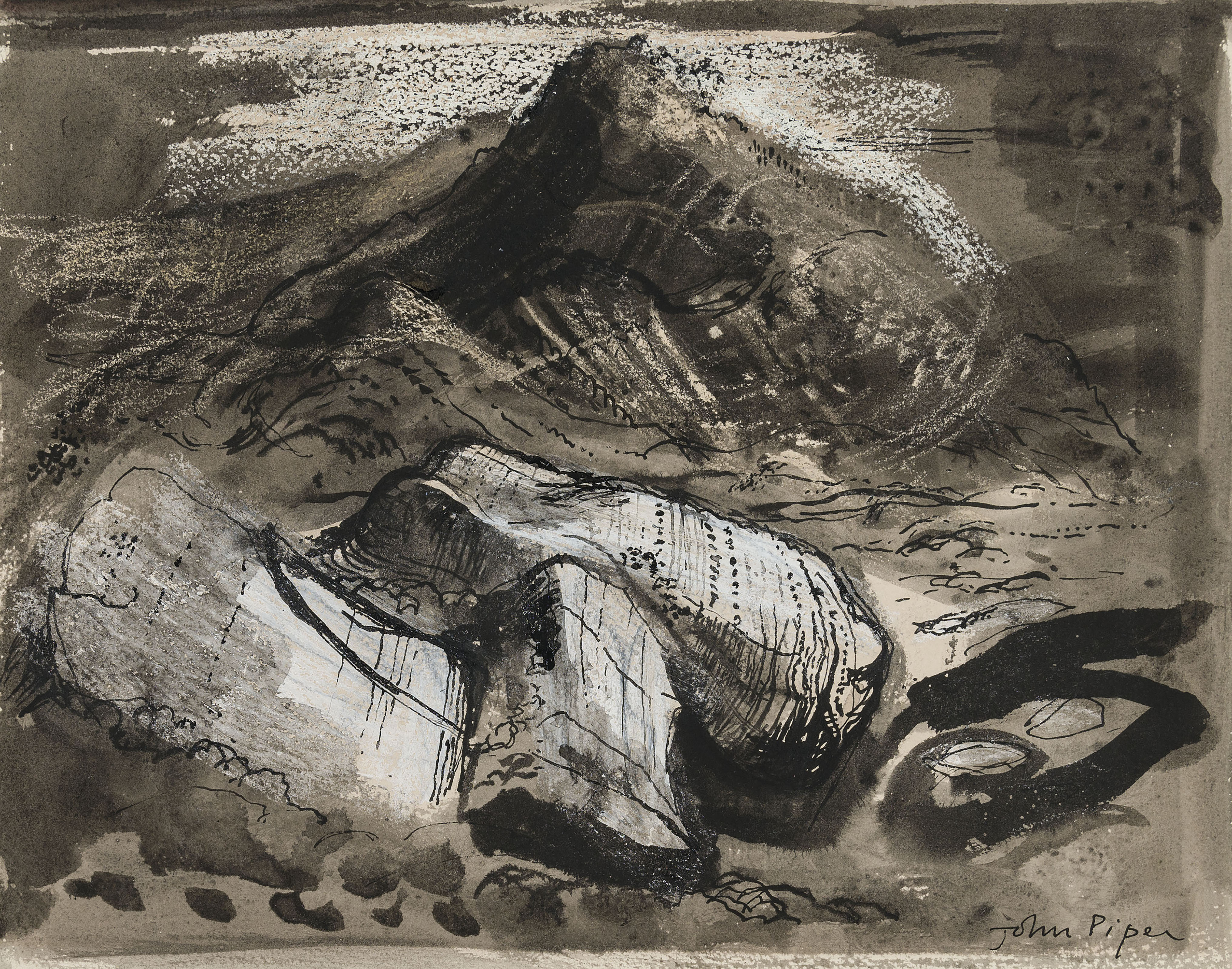 ERIC RAVILIOUS (1903-1942), Church under a hill | Christie's
