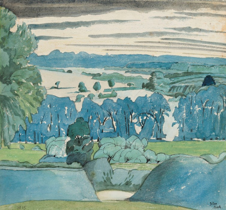 John Nash, R.A. (1893-1977), Misbourne Valley, Chalfont St. Peter ...