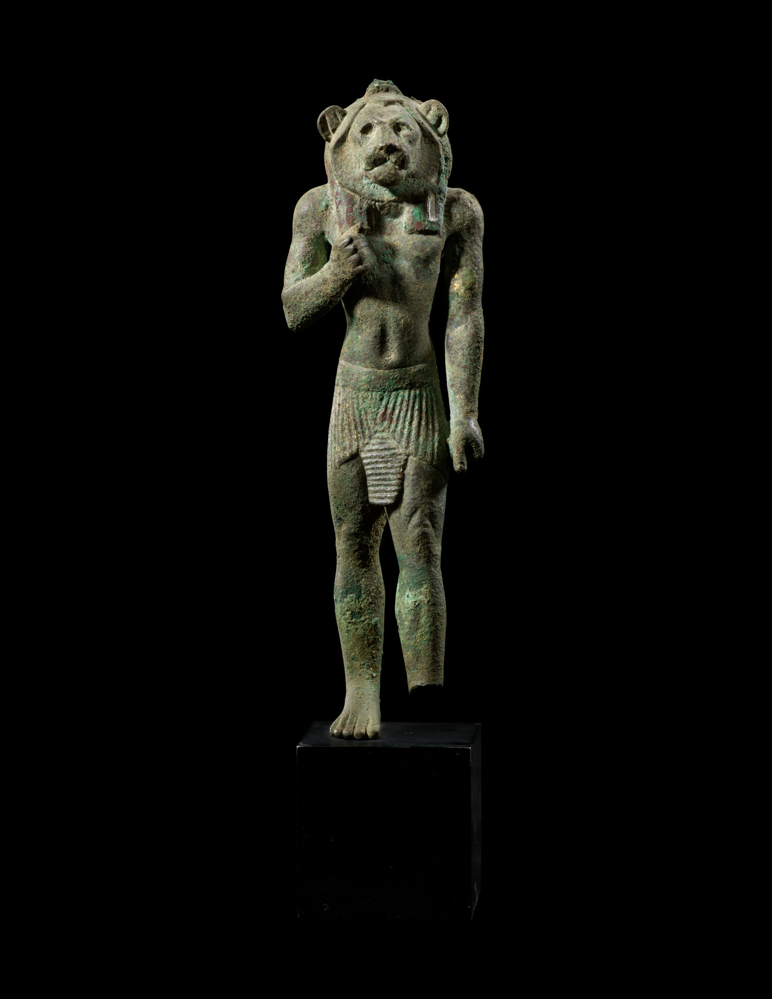 AN EGYPTIAN BRONZE MAHES, LATE PERIOD, CIRCA 664-323 B.C. | Christie’s