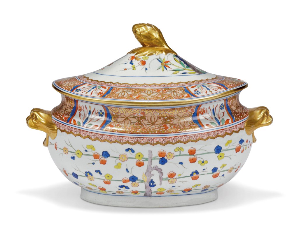 A SPODE STONE CHINA PART DINNER AND DESSERT-SERVICE, CIRCA 1813-20 ...