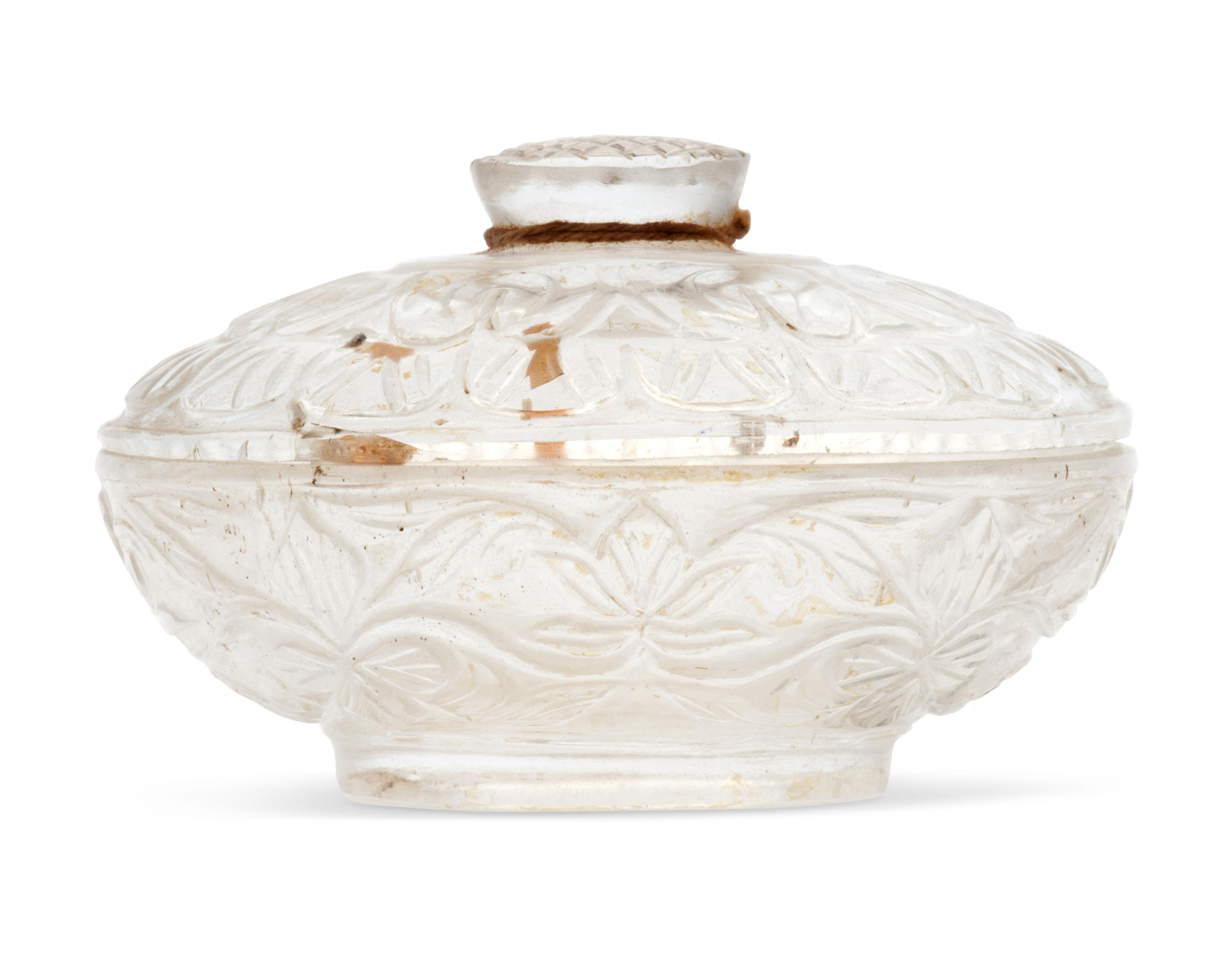 A SMALL ROCK CRYSTAL MUGHAL-STYLE OVAL BOX AND COVER, 18TH CENTURY ...