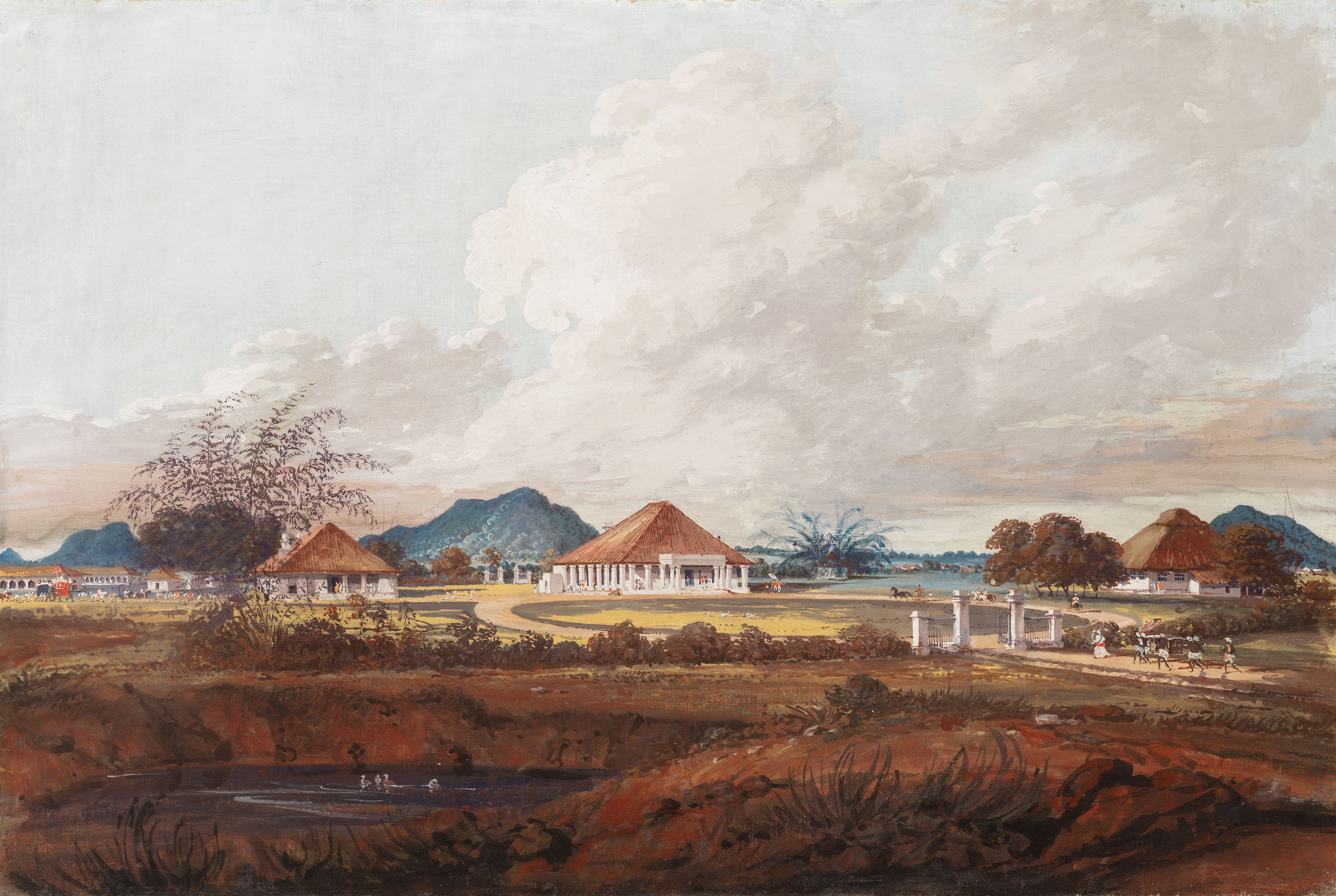 Lieut. Col. Robert Smith (1787-1873), A military station in India with ...