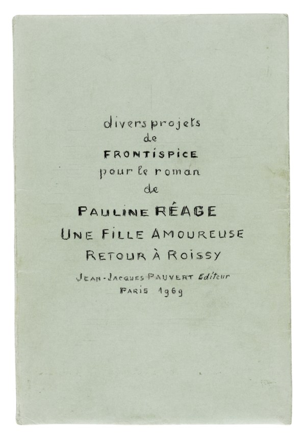 Pauline Reage (pseudonym of Anne Desclos, 1907-1998), Histoire d'O ...