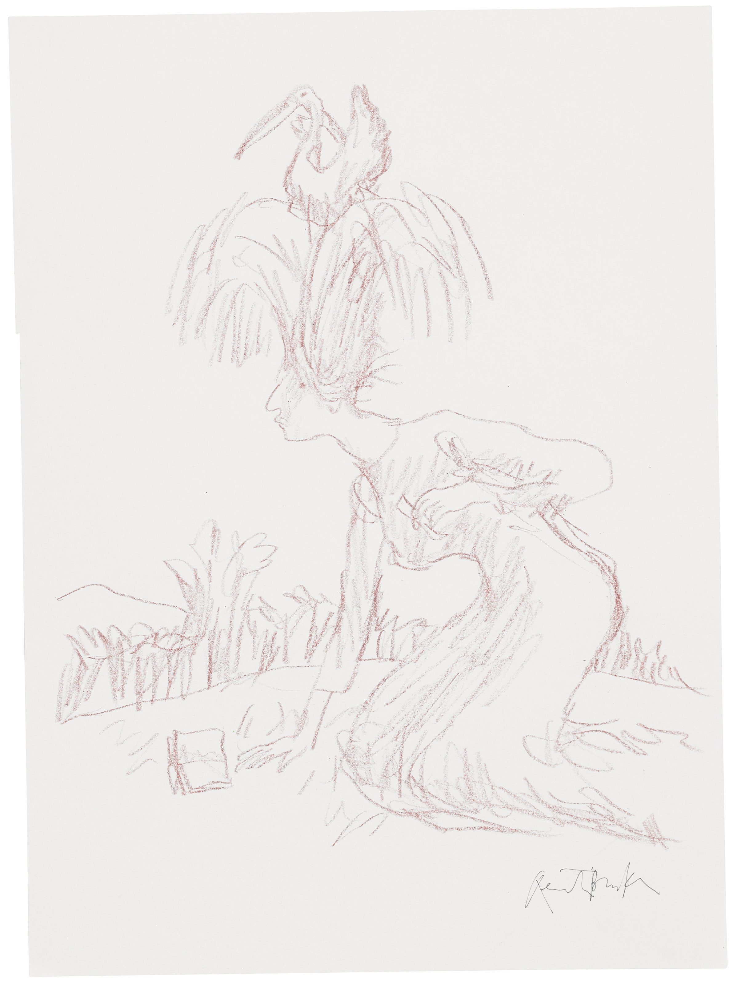 Quentin Blake (b.1932), Birds on their hair #6 | Christie’s